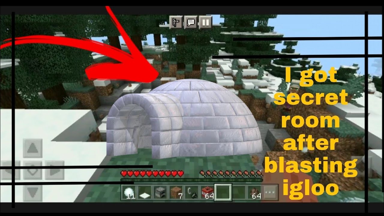 I found new secret room under igloo. Minecraft - YouTube