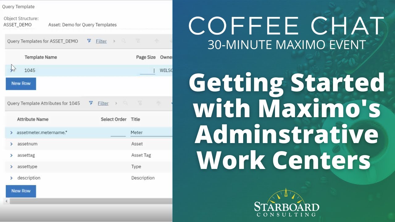 Maximo Administrative Work Center - YouTube