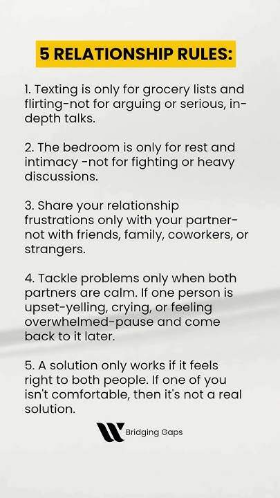 5 Golden Relationship Rules Every Couple Should Follow - YouTube