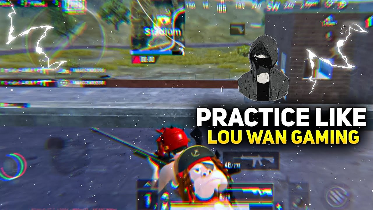 (Day-1) PRACTICE LIKE @Lou Wan Gaming PUBG MOBILE LITE MONTAGE OnePlus ...