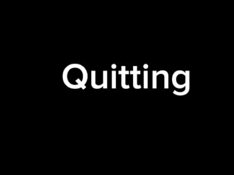 Quitting || link in desc - YouTube