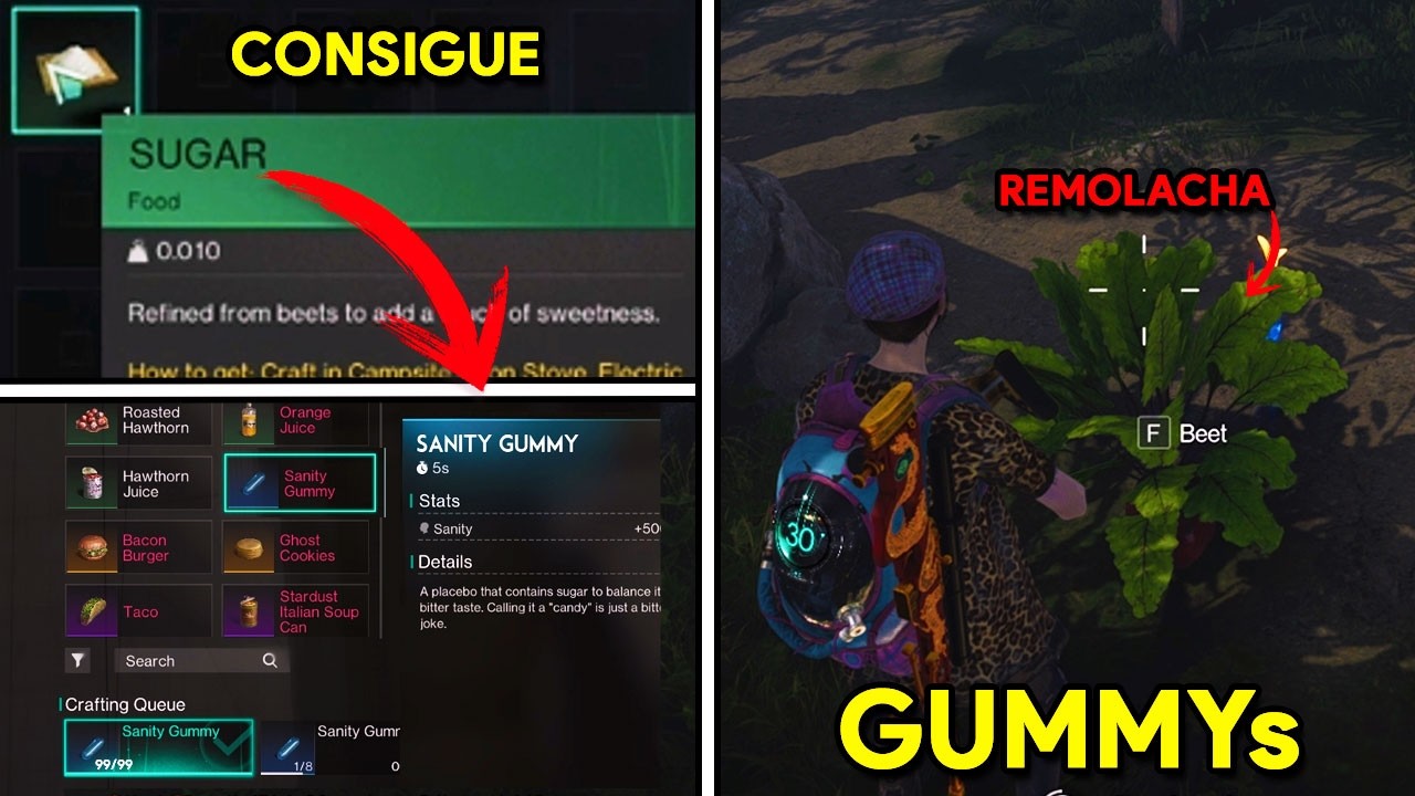 como CONSEGUIR AZUCAR, BEET (REMOLACHA) & SANITY GUMMY (GOMINOLAS ANTI ...