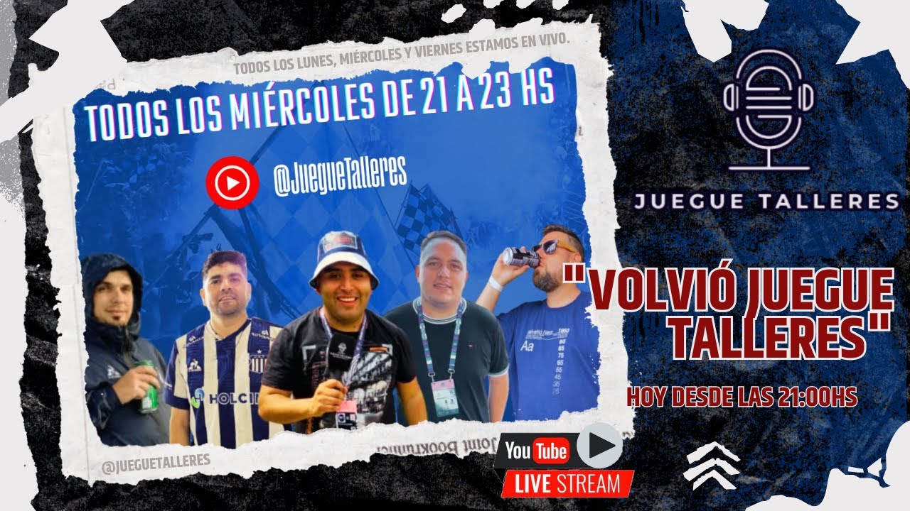 Stream En Vivo | "VOLVIÓ JUEGUE TALLERES" | #jueguetalleres - YouTube