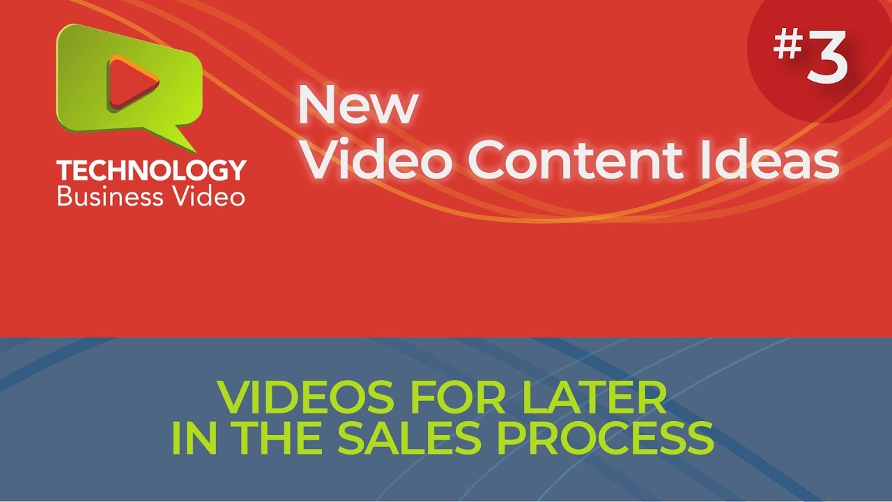 Technology Business Video Content Ideas: #3 Video for Later in the ...
