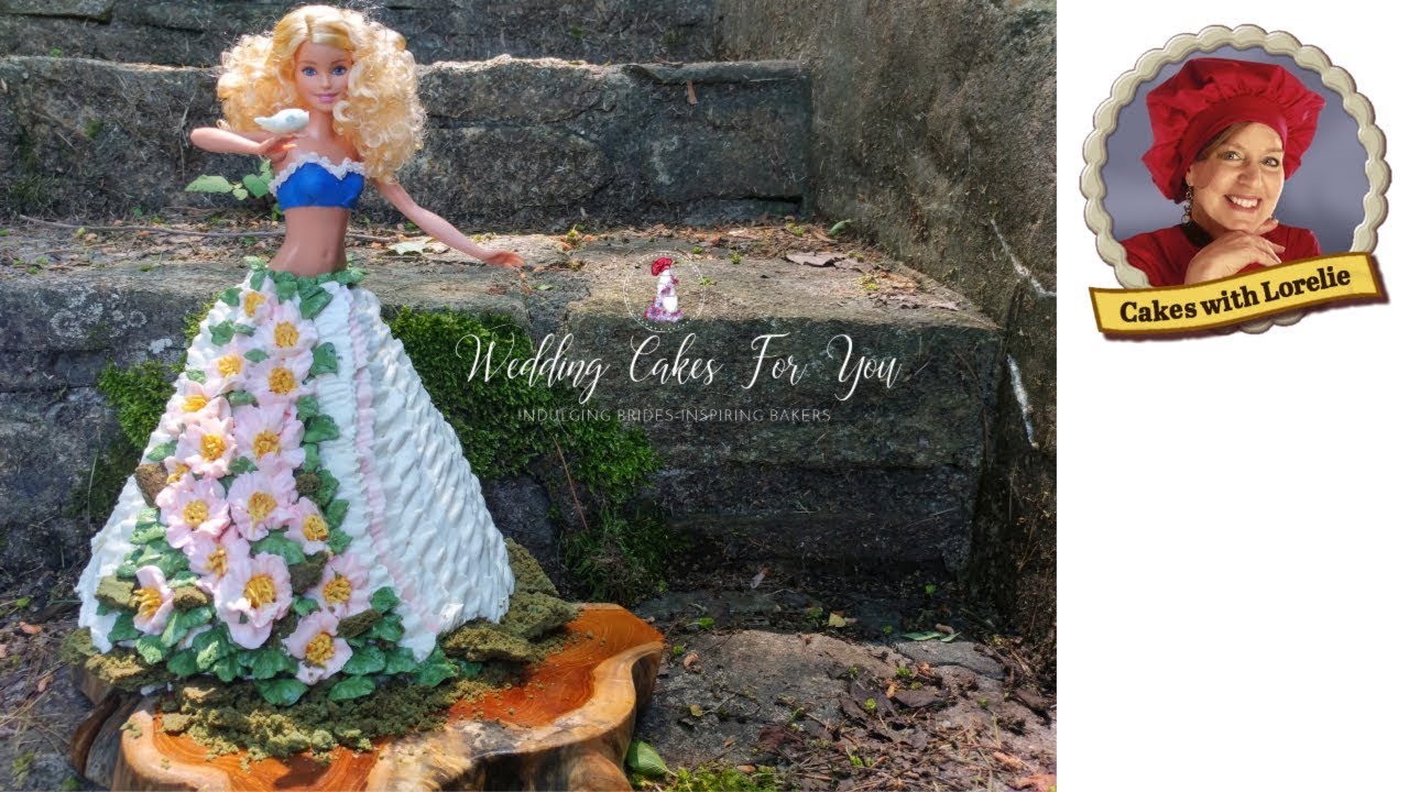 Buttercream Ruffles on A Doll Cake / Live Stream with Lorelie - YouTube