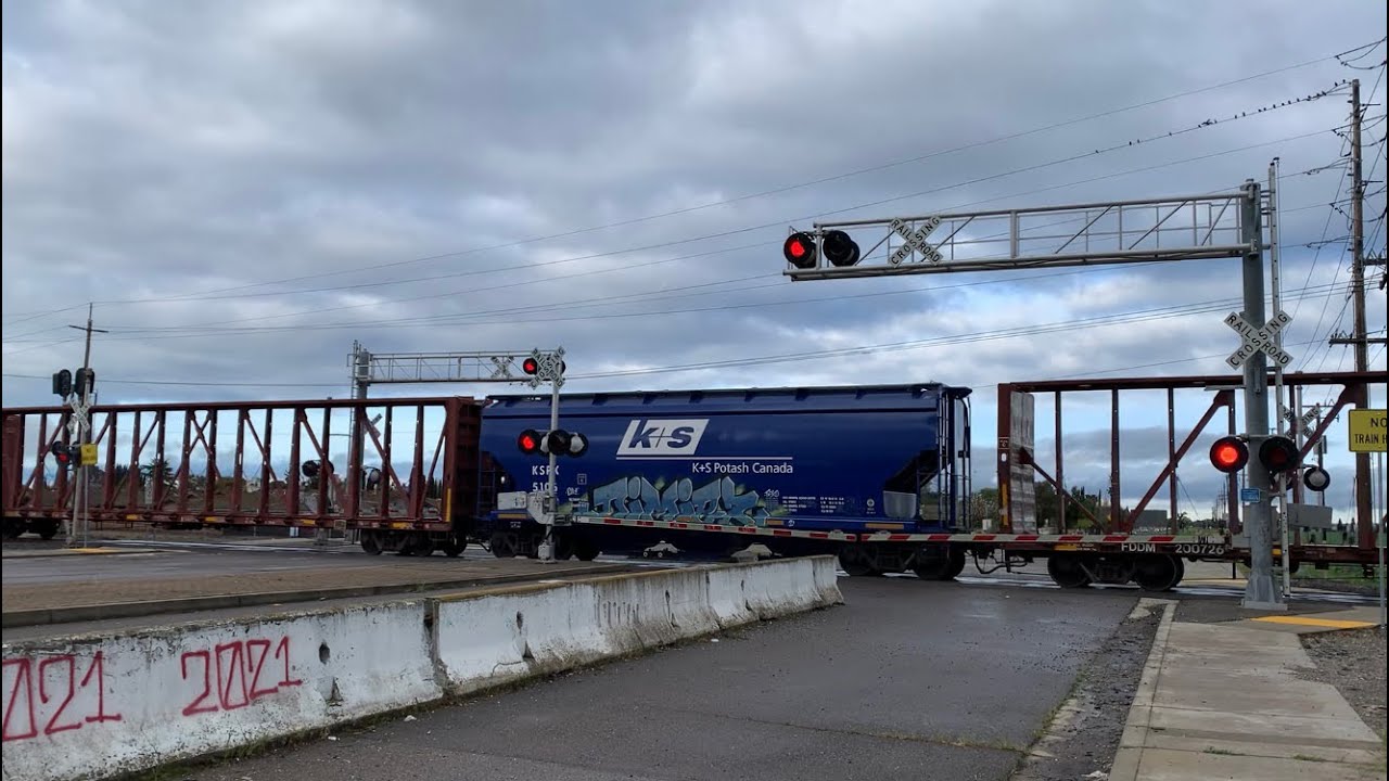 UP 5995 Manifest Freight Train North - E. Morada Lane Railroad Crossing ...