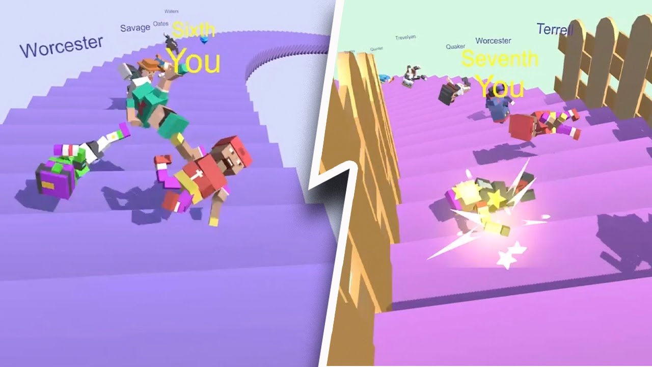 Stair Fall 3D Gameplay Walkthrough All level 2-4 Update | ios android ...