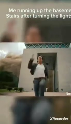 Me running up the basement Stairs after turning the lights off - YouTube