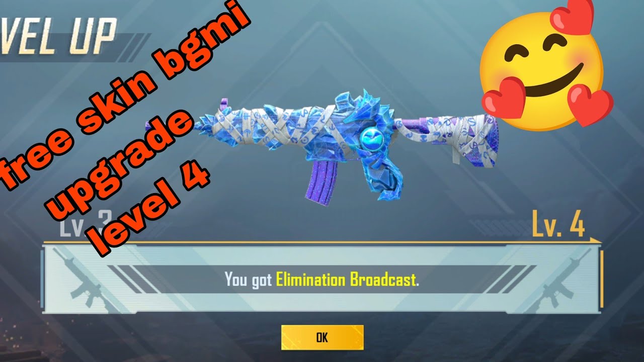 get free M4 skin 🥰 bgmi level 4 🤭 - YouTube