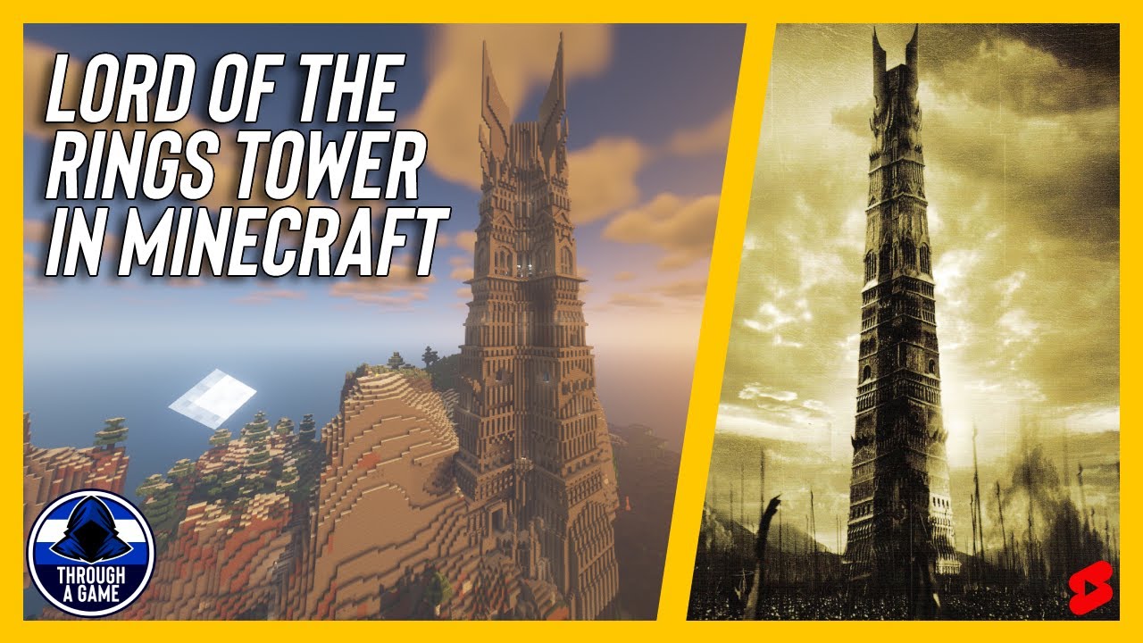 The Lord of the Rings Orthanc tower in Minecraft | Minecraft mega build ...