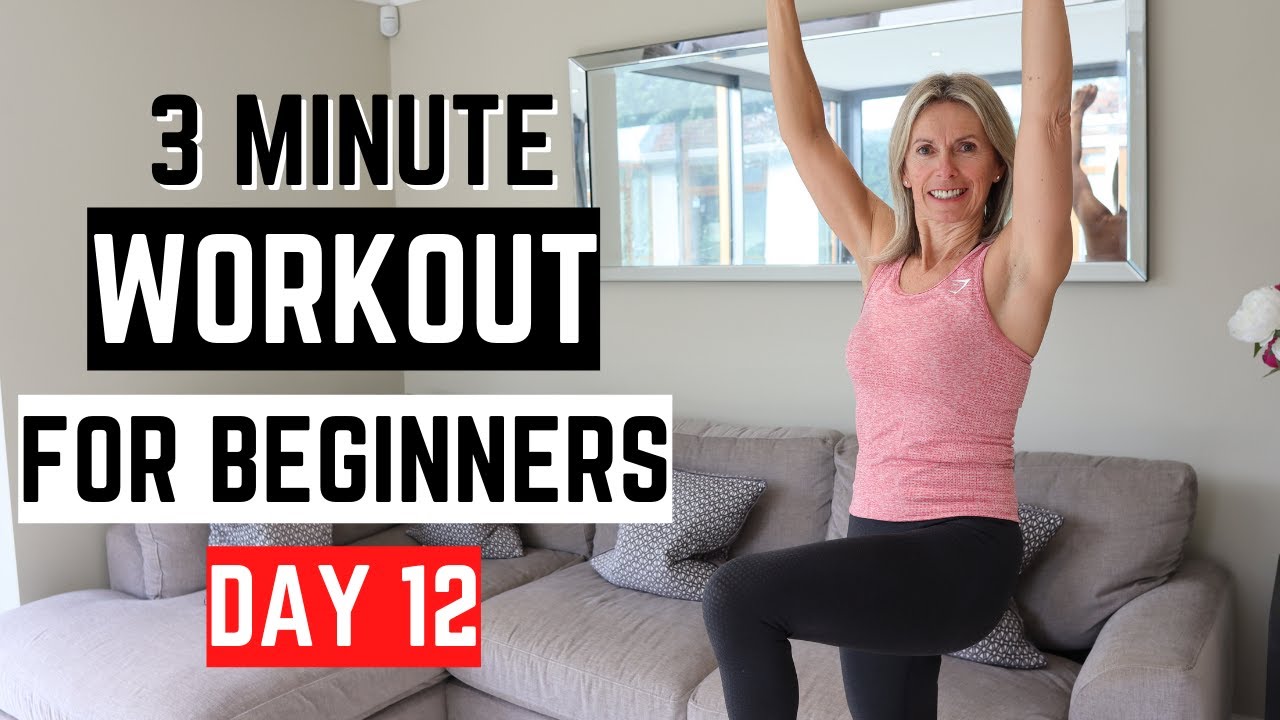 Beginner Low Impact 3 Minute Workout Day 12 Youtube