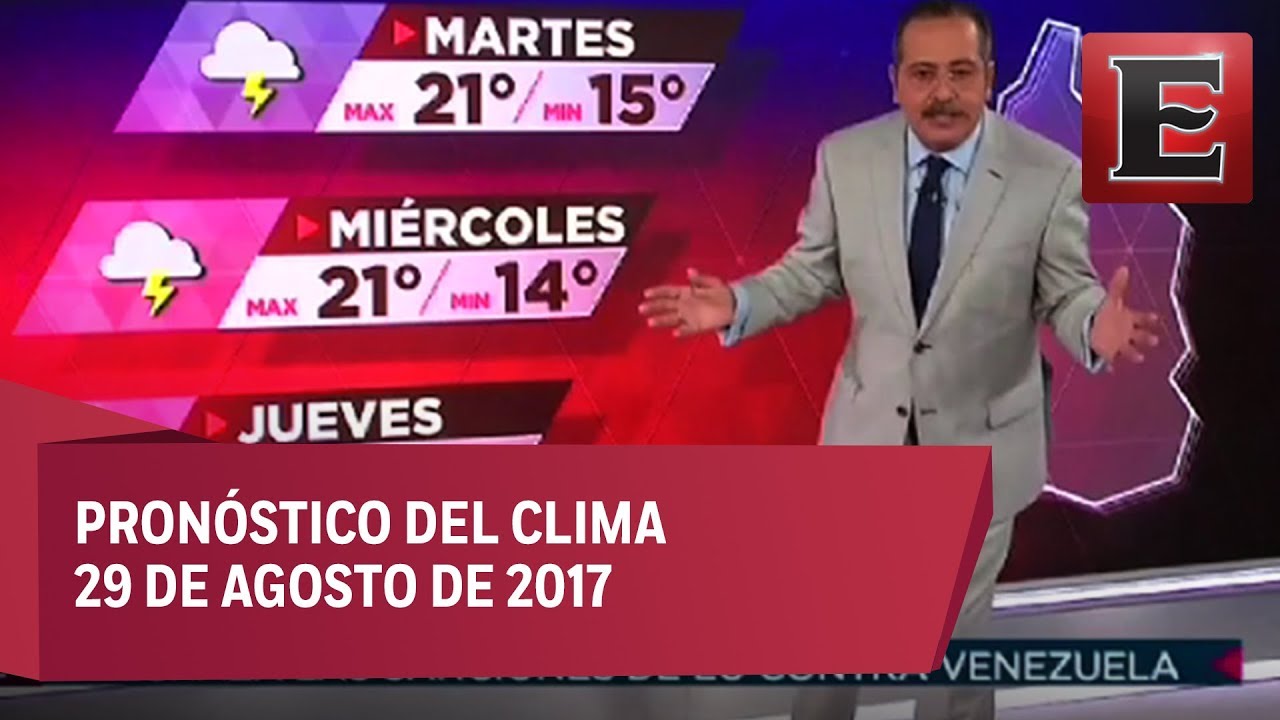 Clima para hoy 29 de agosto de 2017 - YouTube
