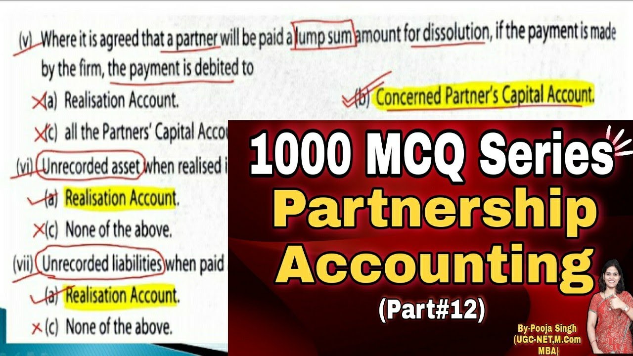 Objective Questions On Partnership Accounting | MCQs on Partnership ...