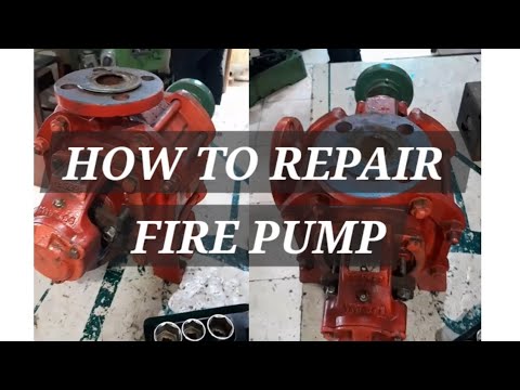 How to repair fire pump||dismantle and installation of packing seal ...