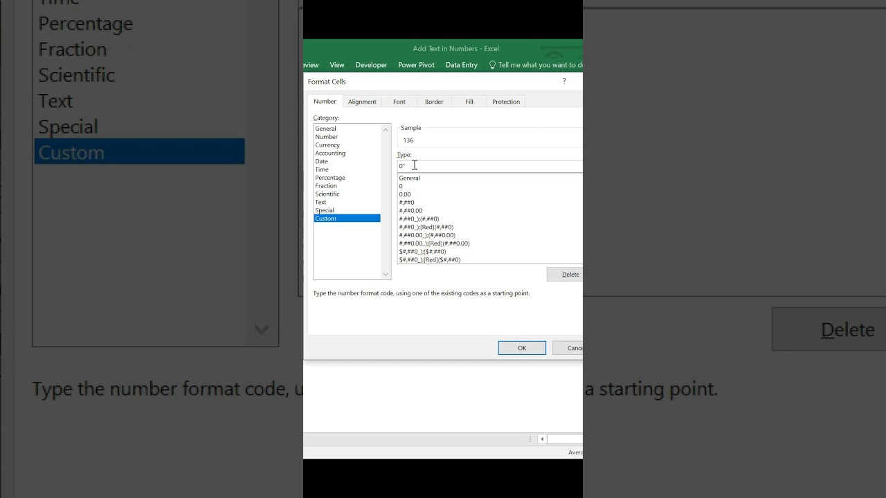 Add Text To Excel Numerical Value shorts YouTube Add Text To Excel Numerical Value shorts YouTube
