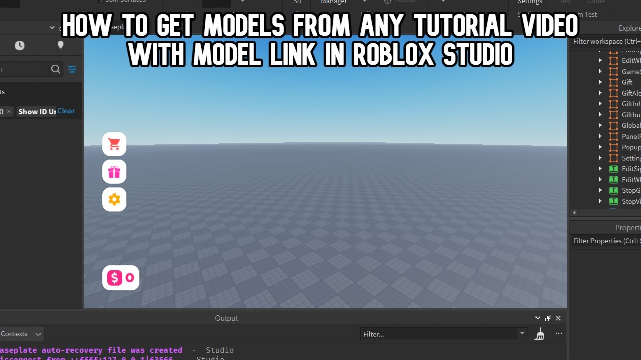 How To Get Models From Any Tutorial Video With Model Link In Roblox ...