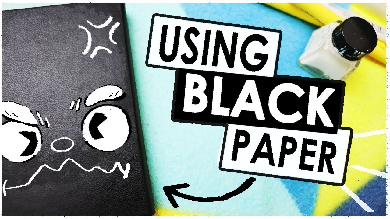 INVERTED ART CHALLENGE?! - Black Sketchbooks CONFUSE me, AGH - YouTube