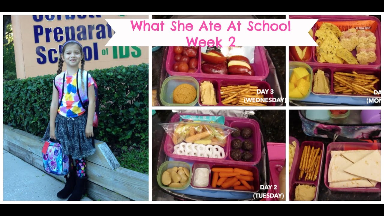 Week of Lunches & What She Ate! - YouTube