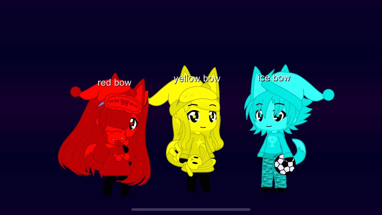 How to make the fan made bow objects in their pjs in gacha club - YouTube