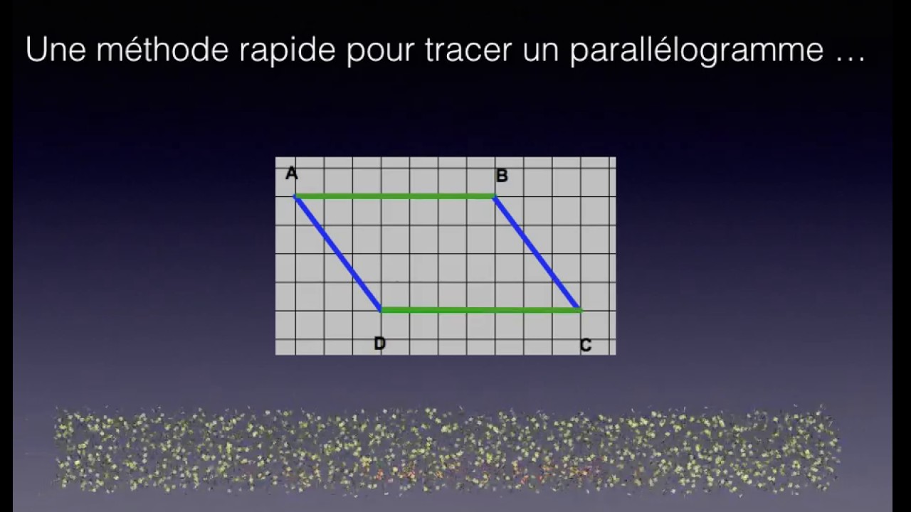 Obtenir un parallélogramme avec 2 côtés opposés - YouTube
