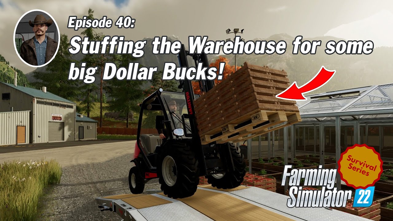 Stuffing the Warehouse! | Farming Simulator 22 - Dusty Survival Series ...