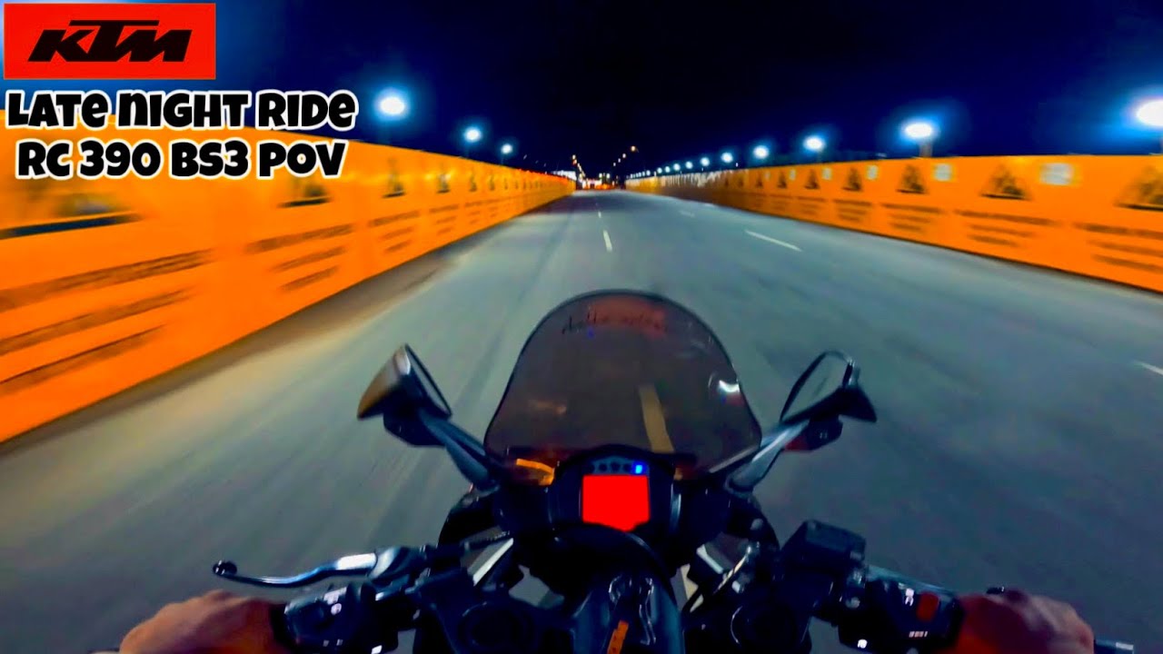 Hyper night ride on Rc 390 bs3 || Late Night Ride 🔥 || Bangalore - YouTube