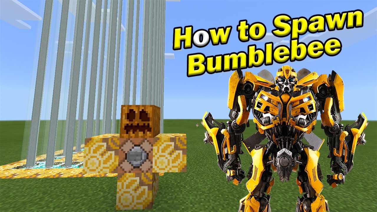 HOW TO SPAWN BUMBLEBEE | Minecraft PE - YouTube