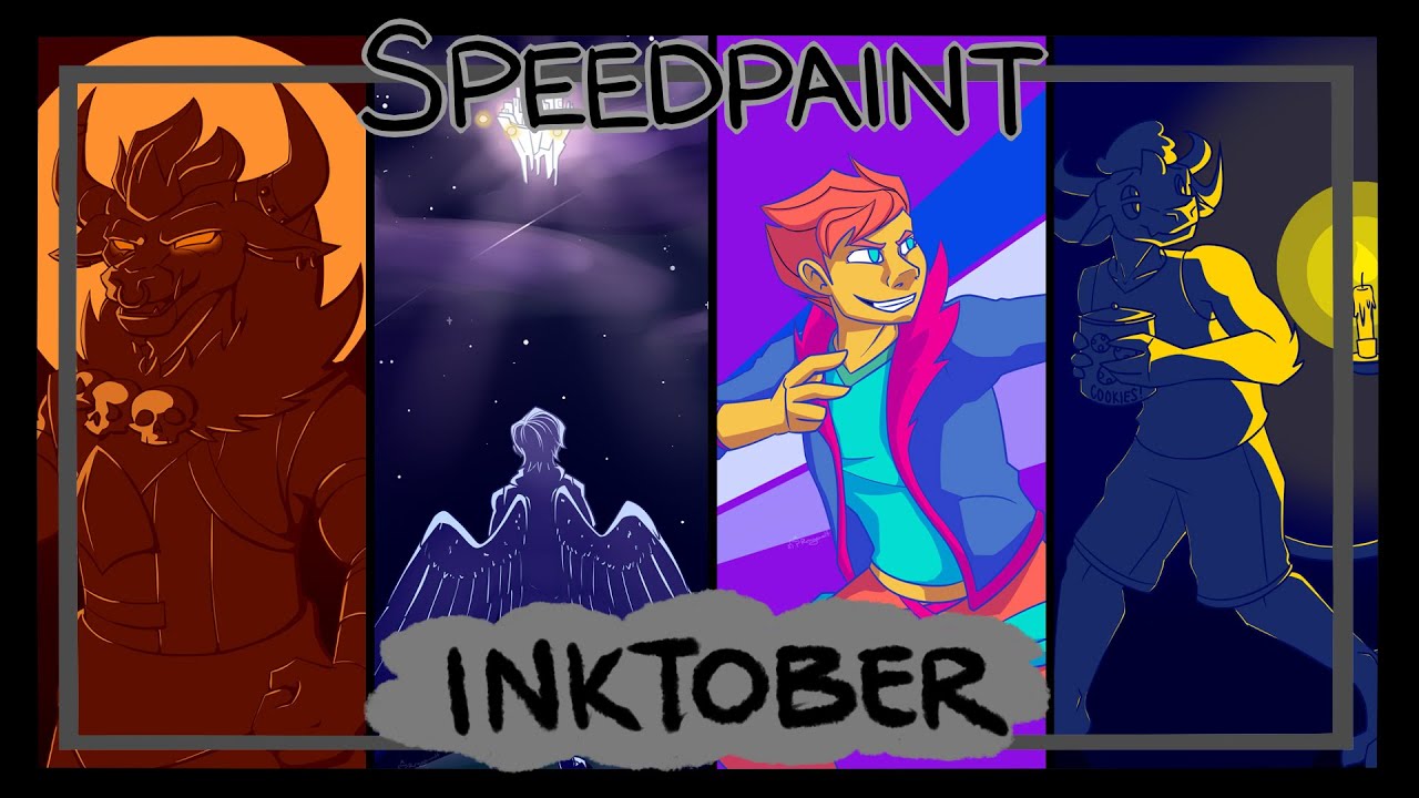 Inktober Days 17 - 20 | Speedpaint - YouTube