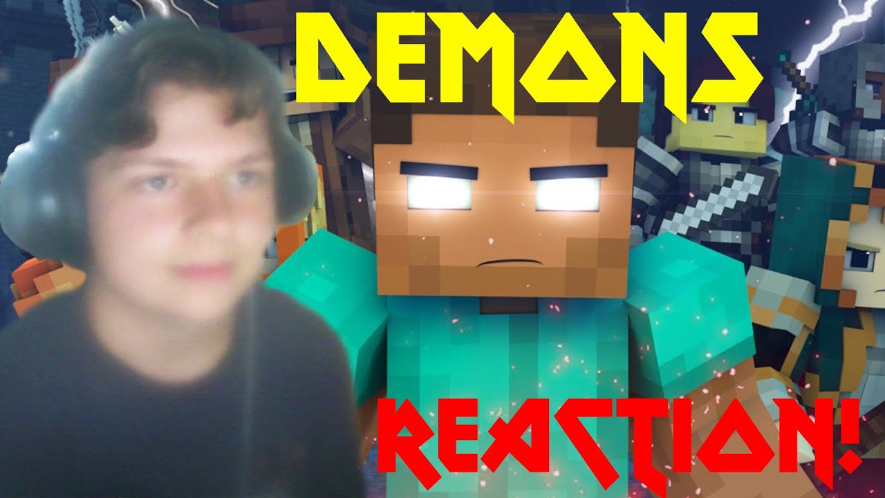 Reacting to Rainimator's "Demons" Minecraft Music Video - YouTube