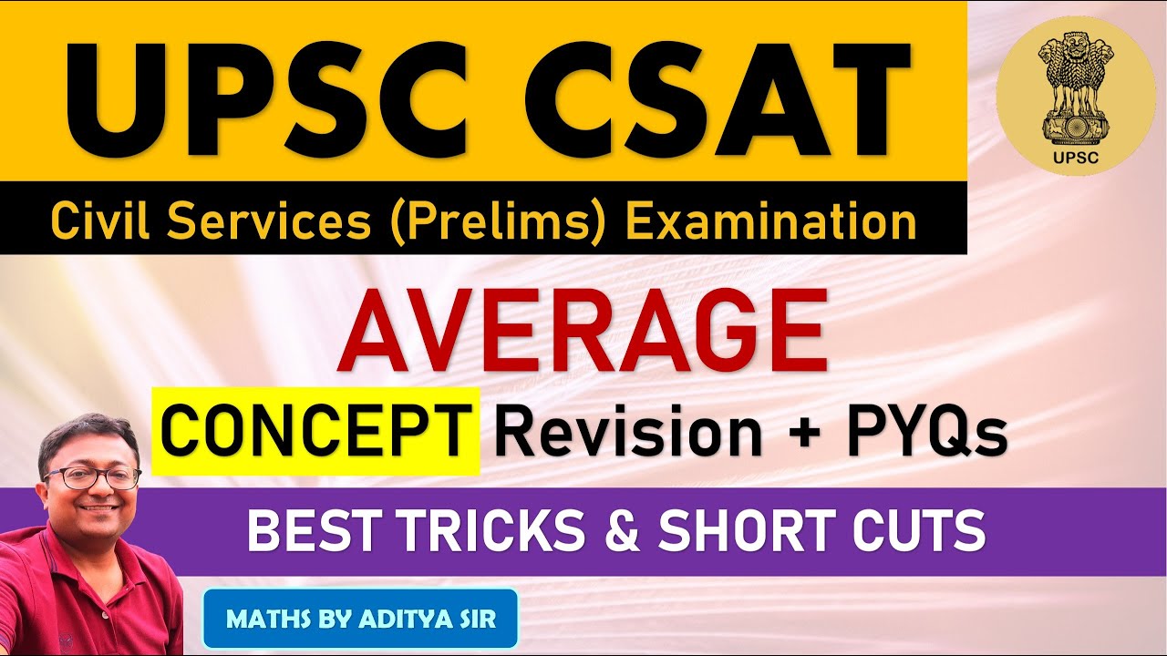 UPSC CSAT Average PYQ || UPSC 2024 Preparation | Best Tricks ...