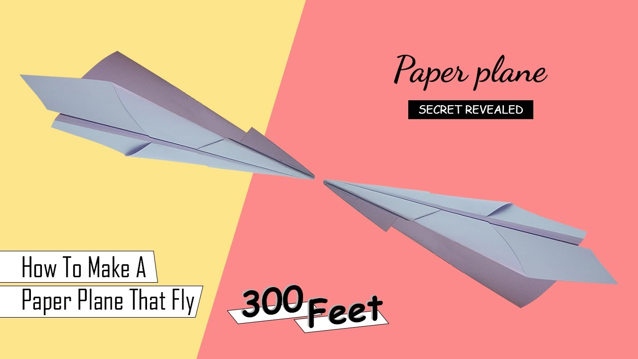 Paper Airplane: How to make a origami/Paper Airplane That flies far 300 ...