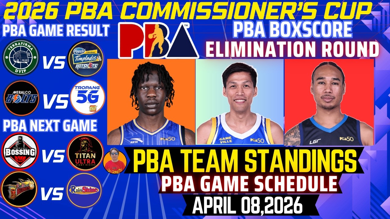 PBA LATEST TEAM STANDINGS APRIL 07,2026|PBA BOXSCORE|PBA GAME RESULT ...