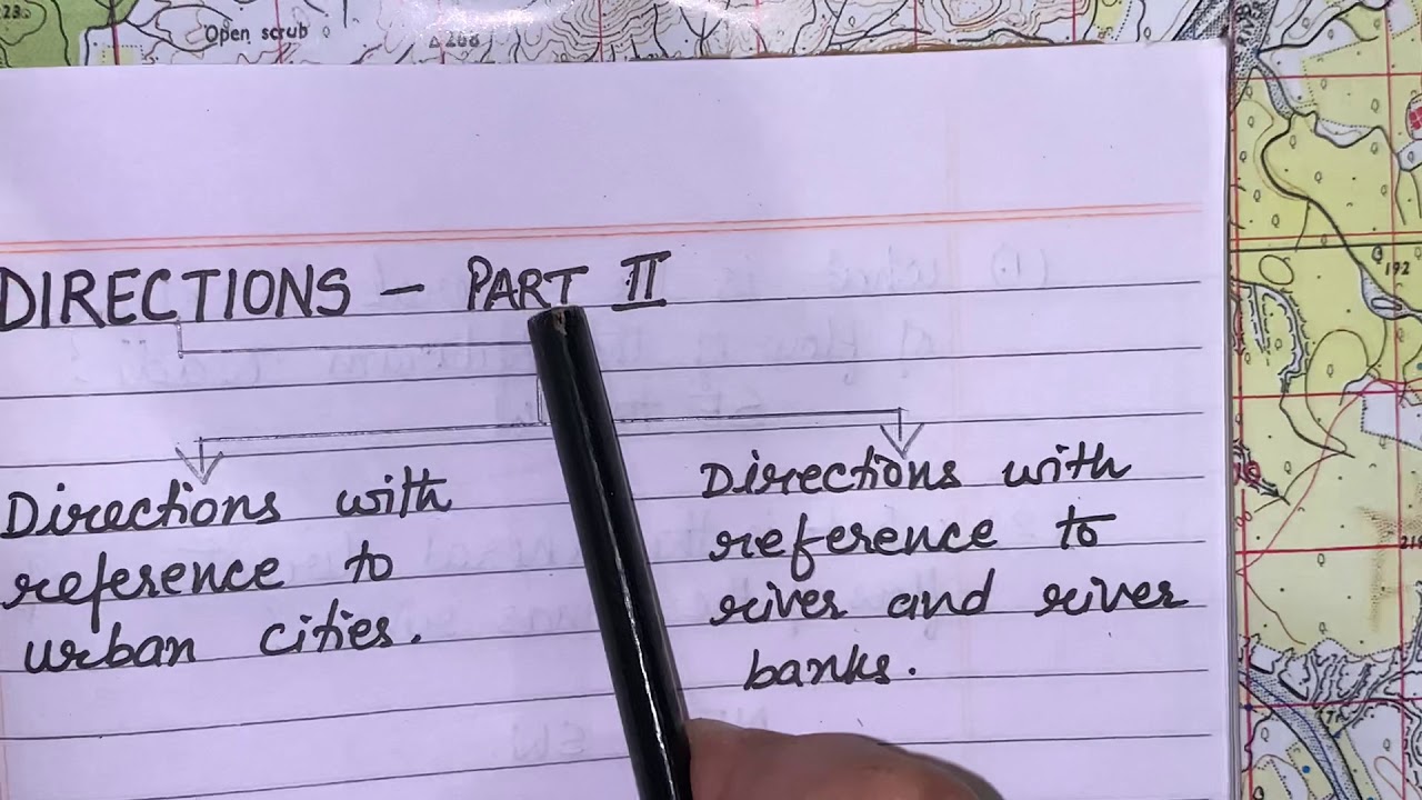 Finding directions in the Topographical Maps - Part 2 - YouTube