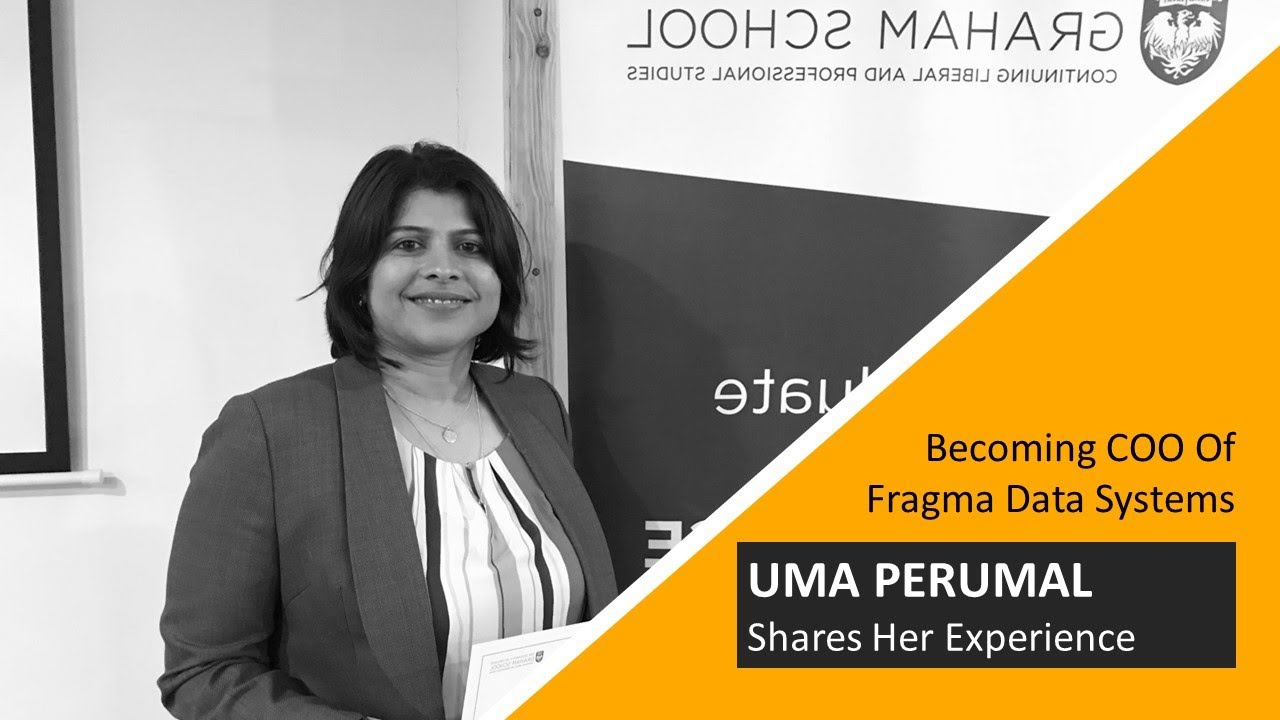 Becoming the COO of Fragma Data Systems - Uma Perumal, Jigsaw Academy ...