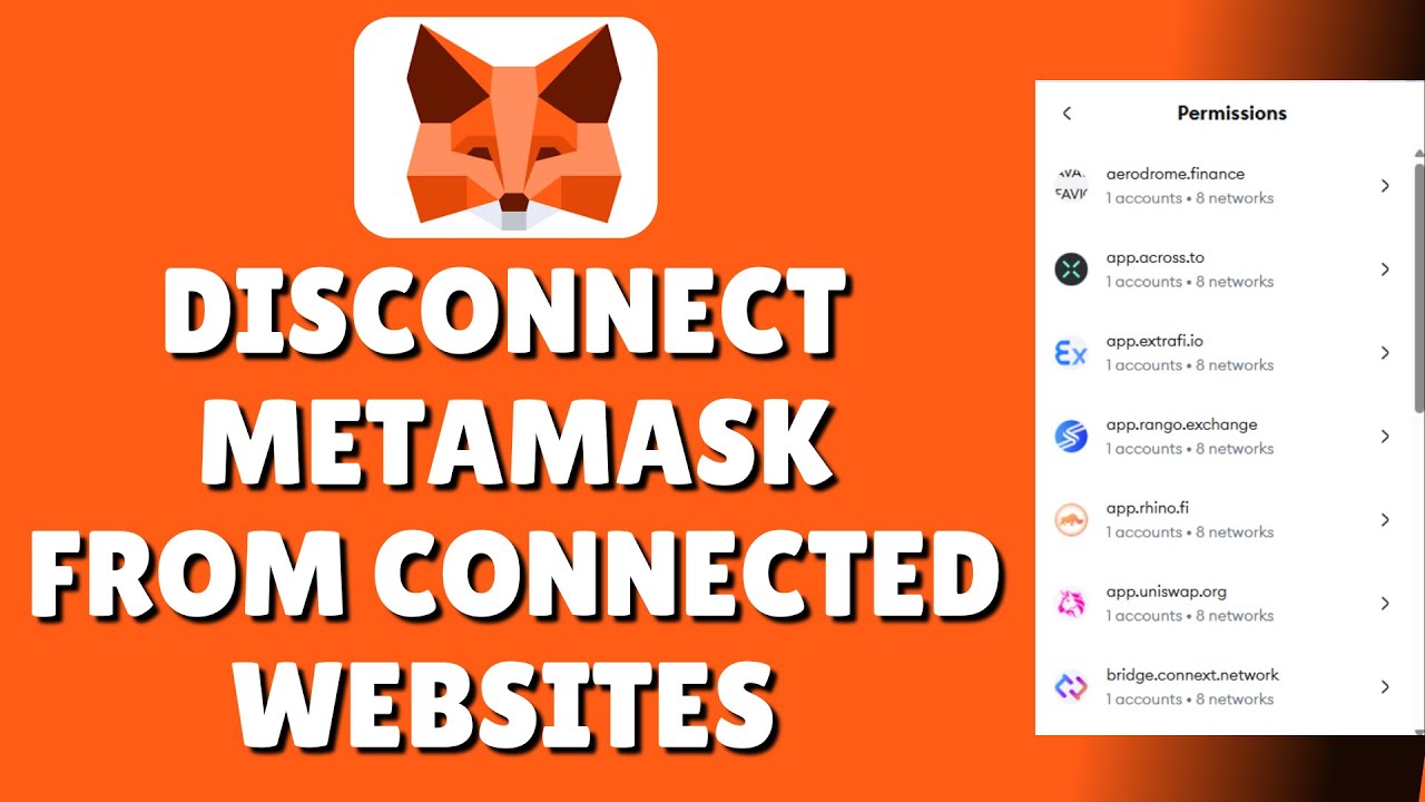 How To Disconnect Metamask Wallet From Connected Website - YouTube