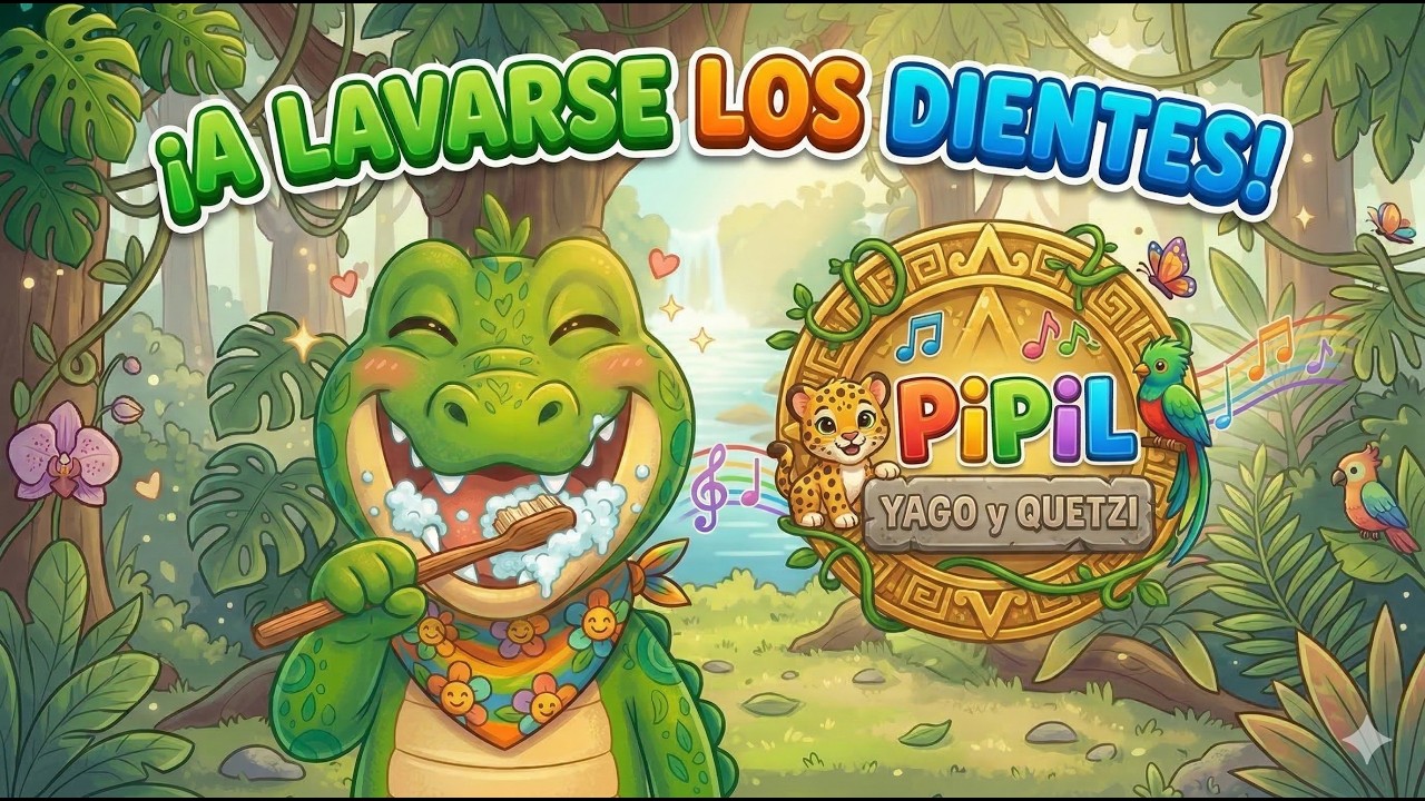 ¡Aprende a lavarte los dientes con el Cocodrilo Coco! Canción Infantil ...