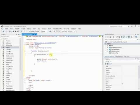 Disable Mouse Left and Right click Using Javascript in Asp.Net - YouTube