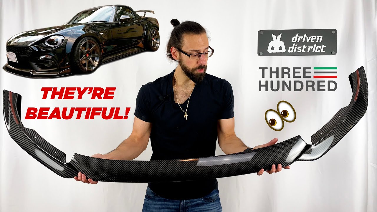 Three Hundred Abarth Wide Body Kit, Carbon Fiber Front Lip, Side Skirts ...