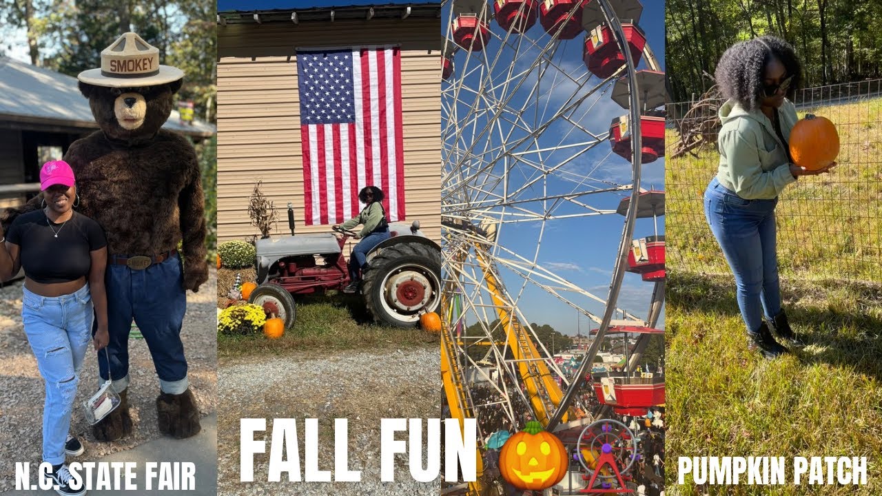 FALL FUN VLOG | PUMPKIN PATCH + N.C. STATE FAIR - YouTube