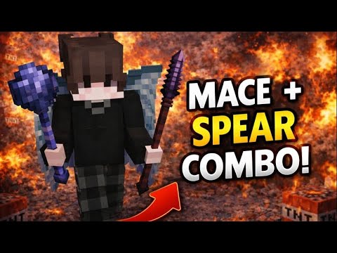 Mace + Spear Combo PVP #pvp #mace #spear #minecraft #combo - YouTube