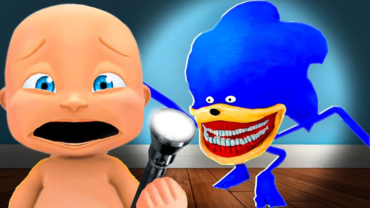 Baby and SHIN SONIC Play Hide and Seek at 3AM! - YouTube