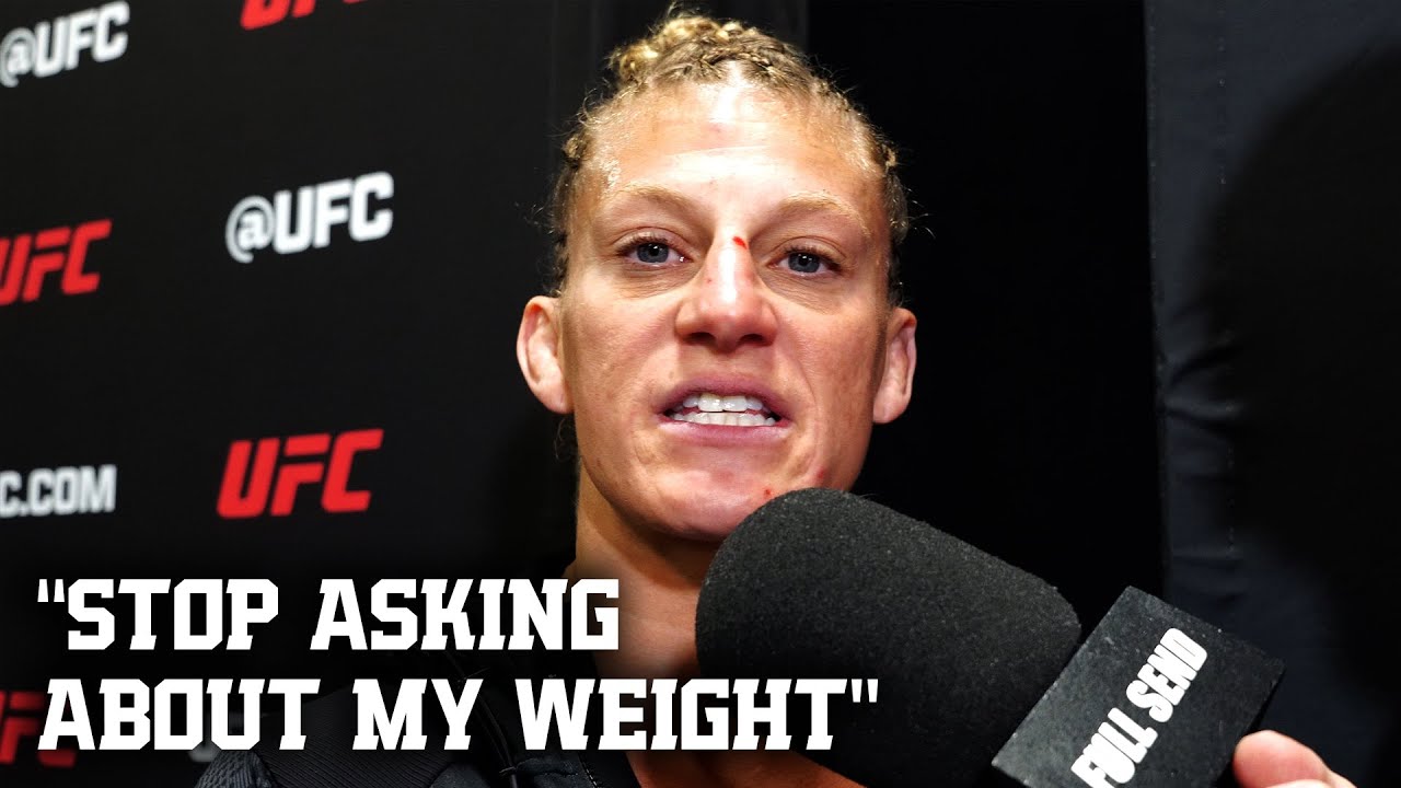 KAYLA HARRISON REACTS TO HER DOMINANT UFC DEBUT OVER HOLLY HOLM AT UFC ...