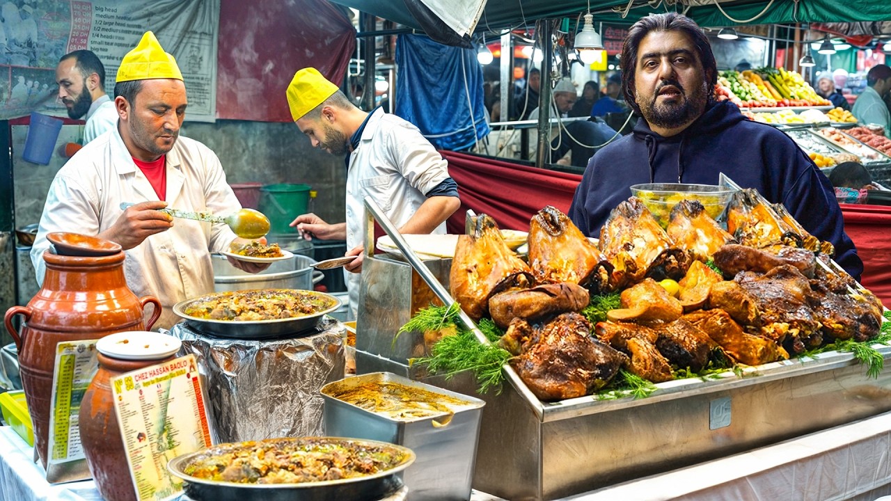 The LARGEST Moroccan Market at Night: Tasting the Best Street Foods 🇲🇦 ...