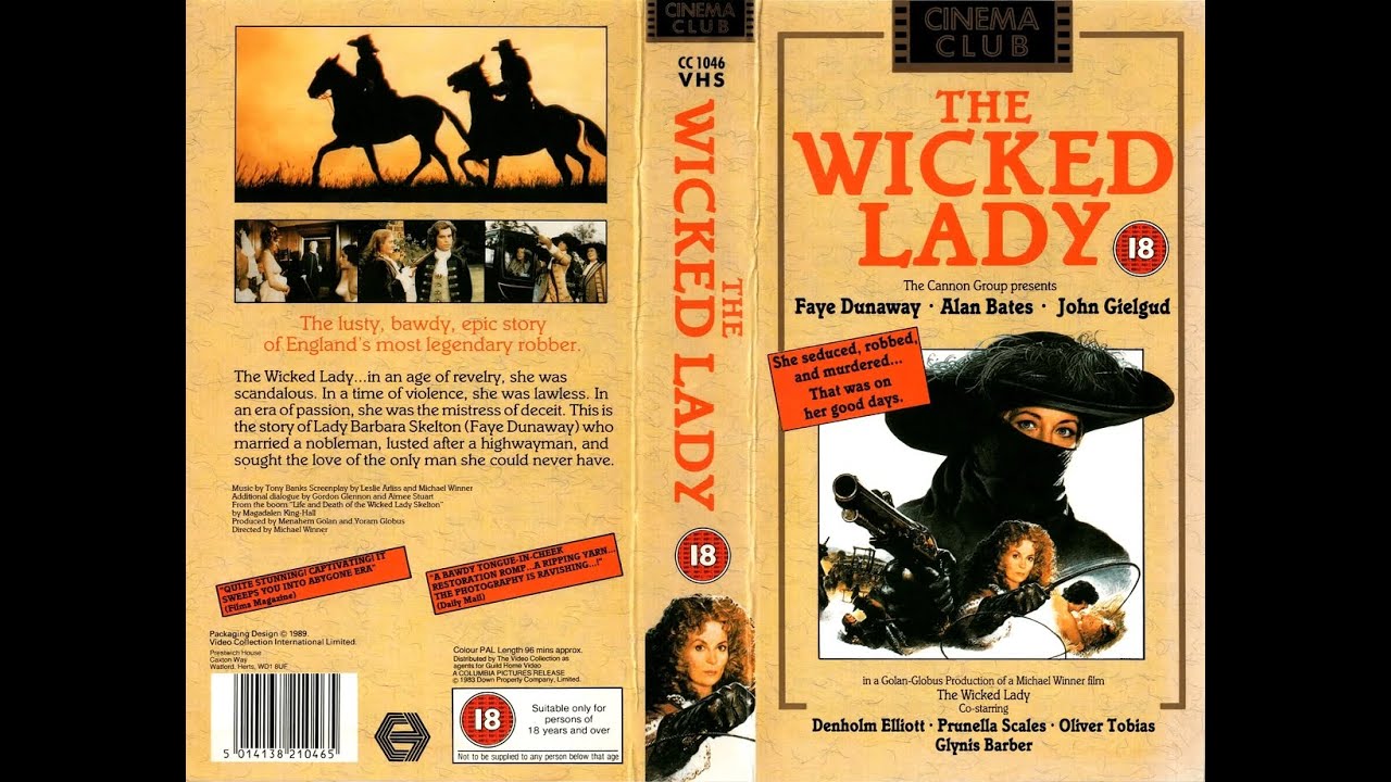 Original VHS Opening and Closing to The Wicked Lady UK VHS Tape - YouTube