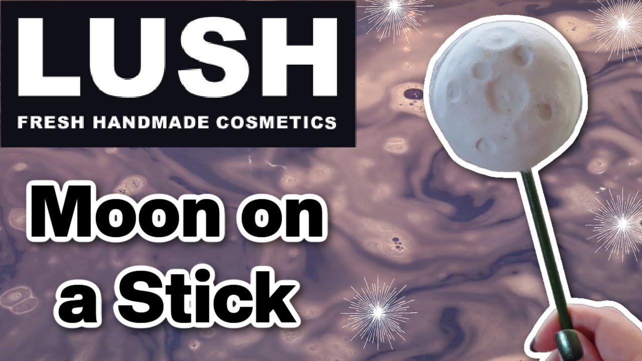I fell in love with this moon on a stick bath bomb! #lush - YouTube
