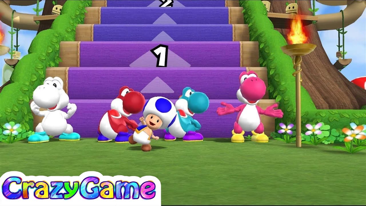 Mario Party 9 Step It Up #129 (Free for All Minigames) - YouTube