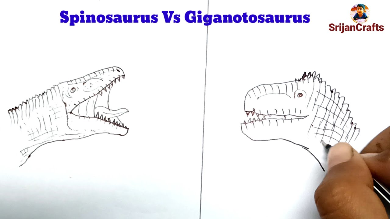 How to draw dinosaurs | Jurassic world dominion | Spinosaurus vs ...