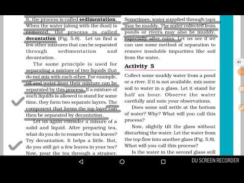 NCERT SCIENCE.. Class 6th..chapter 5..separation of substances ...