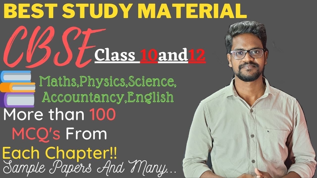 Best|Study|Materials|CBSE|Class 10 and 12|Tamil|Muruga MP - YouTube