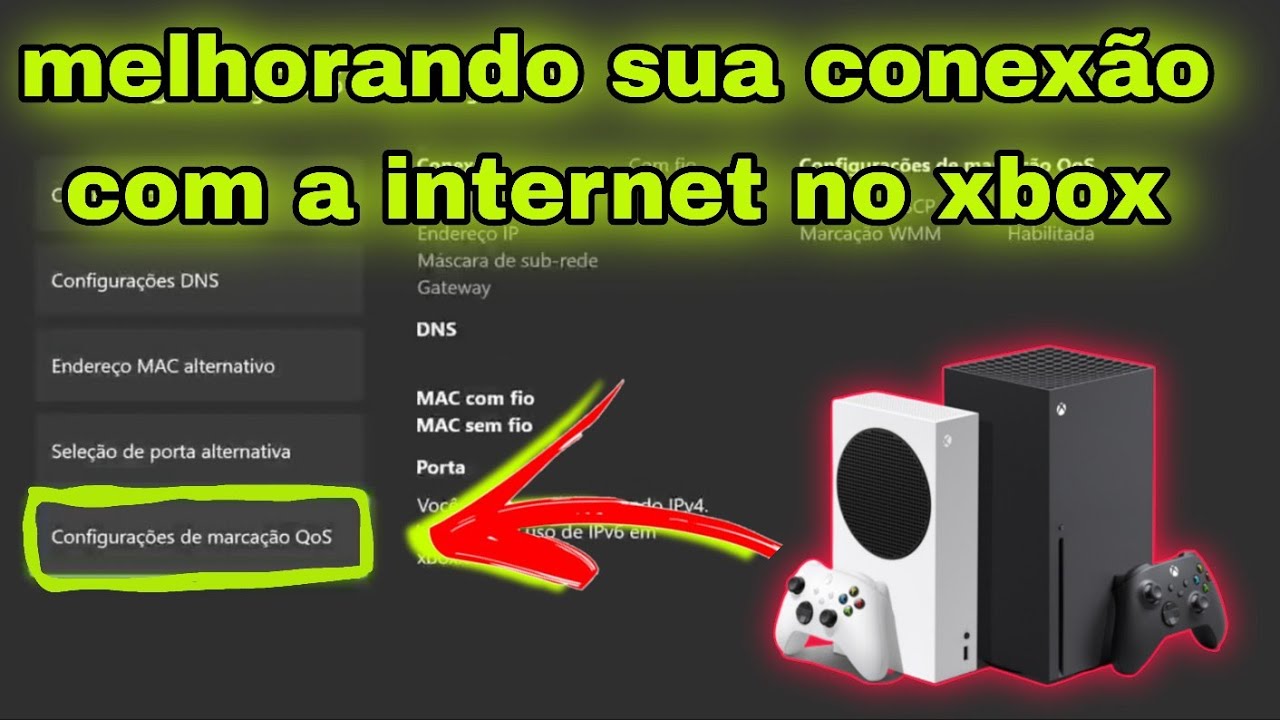 Melhorando a conexão do seu xbox series s- ativando no xbox o QOS - YouTube